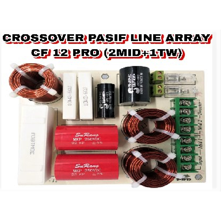 Jual CROSSOVER PASIF LINE ARRAY CF 12 PRO (2MID+1TW) | Shopee Indonesia