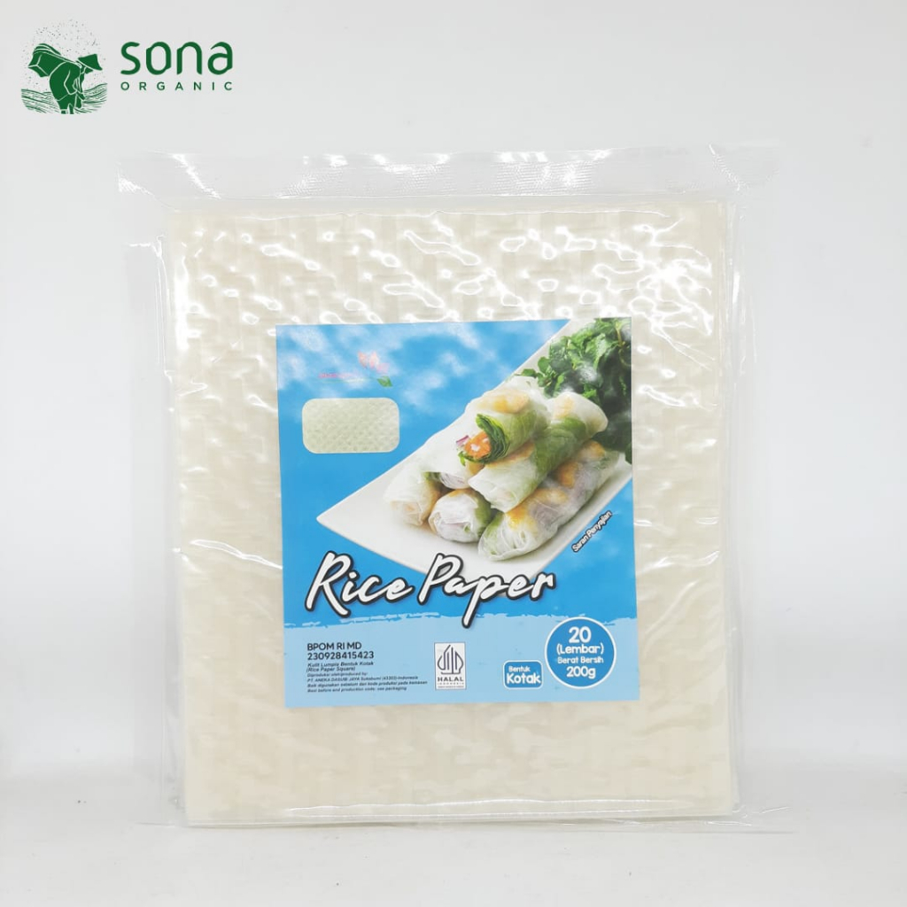 Jual Rice Paper 200g -Kulit Lumpia Vietnam-Rice Roll Spring Roll BANH ...