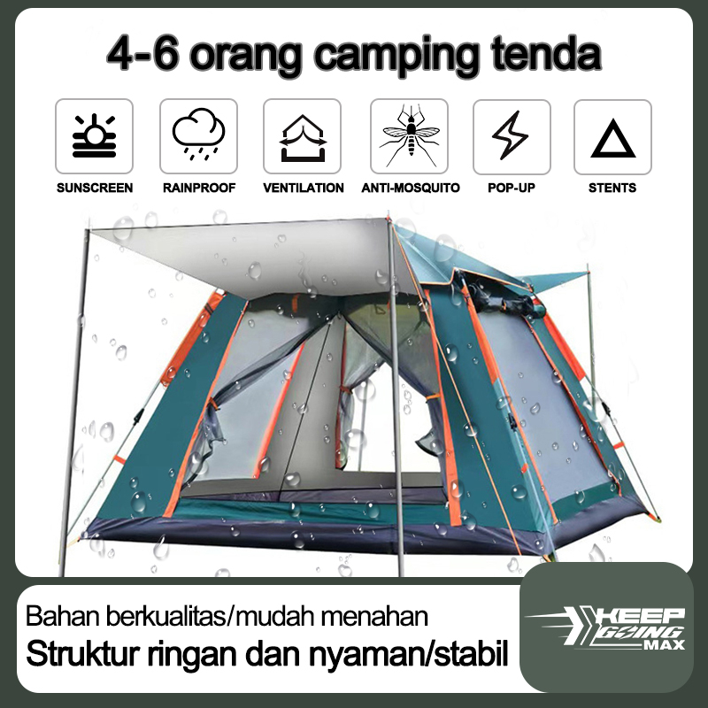 Jual Keep Going Max-Tenda camping/tenda dengan jendela besar 4 sisi ...