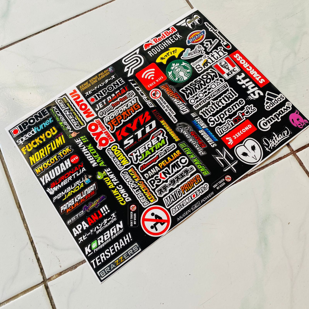 Jual Sticker Pack Isi 77 Laminasi Glosy | Shopee Indonesia
