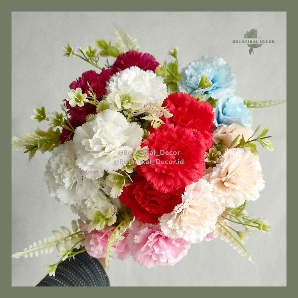 Jual Artificial Spring Dianthus x6 Bunga Carnation Bunga Artificial ...