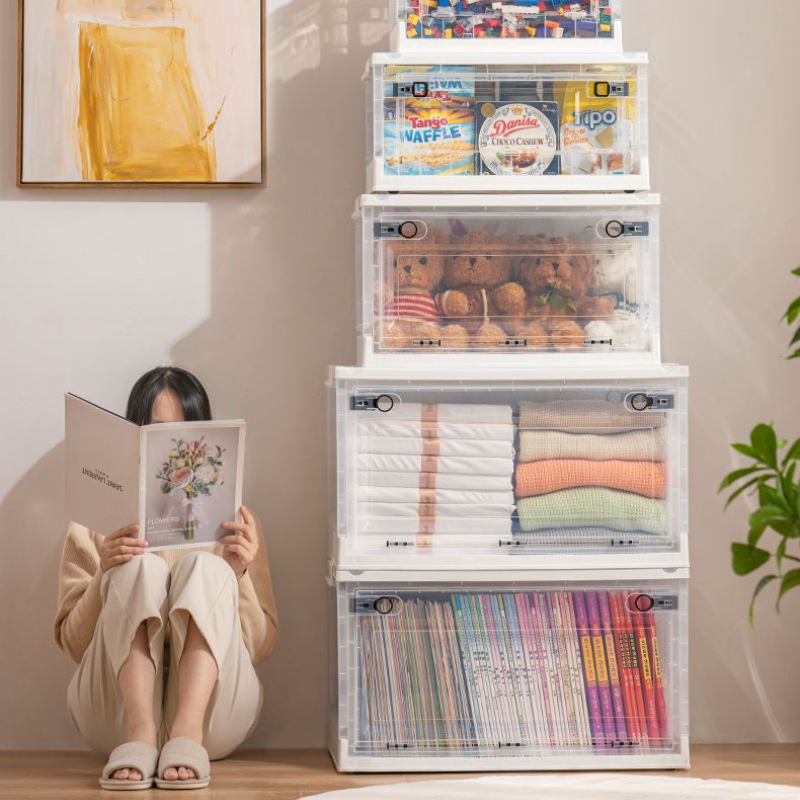 Jual box storage sepenuhnya transparan container box organizer box ...