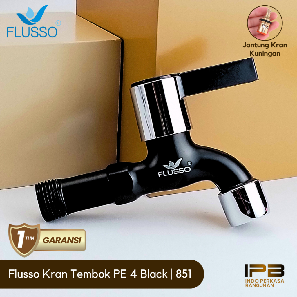 Jual FLUSSO Kran Air Tembok | Kran Tembok Black | Keran Taman Terbaru ...