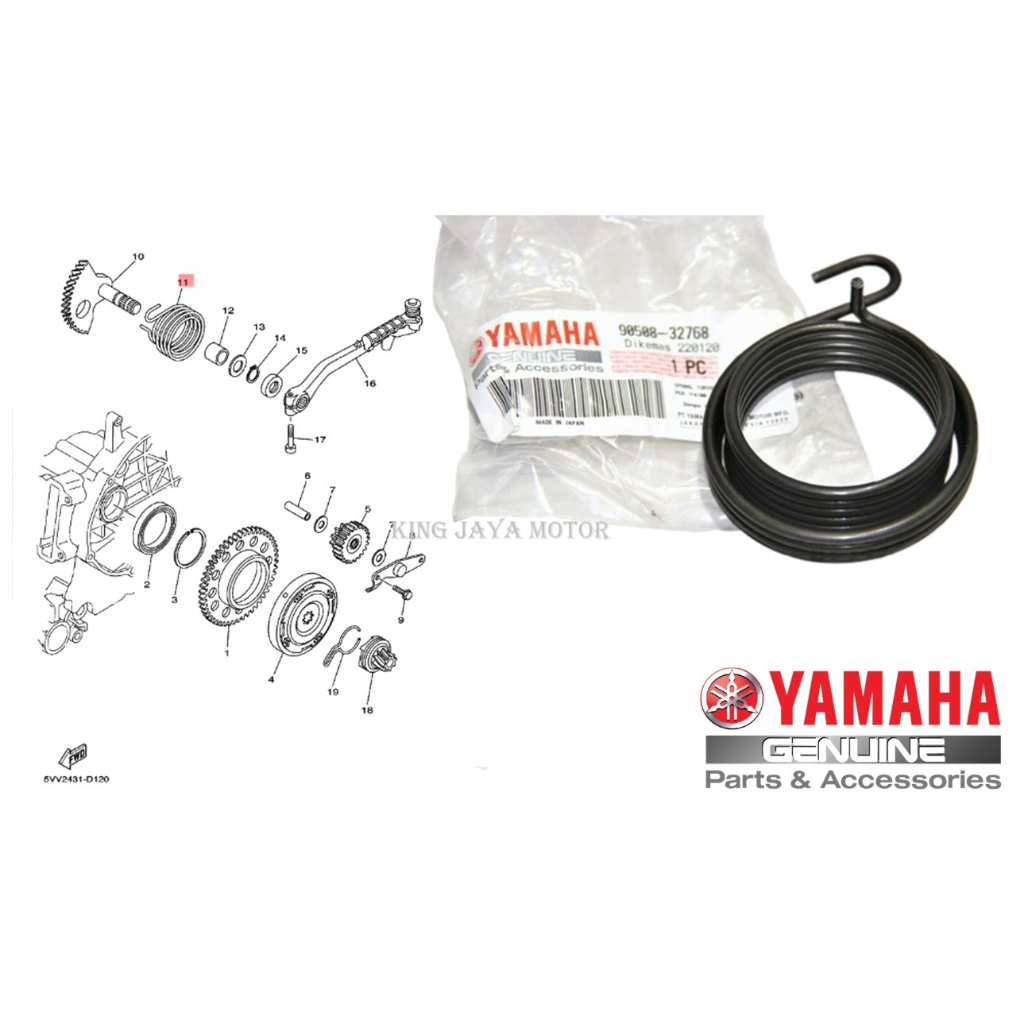 Jual PER SELAHAN SELAH ENGKOL KICK STATER MIO SOUL GT FINO NOUVO X-RIDE ...