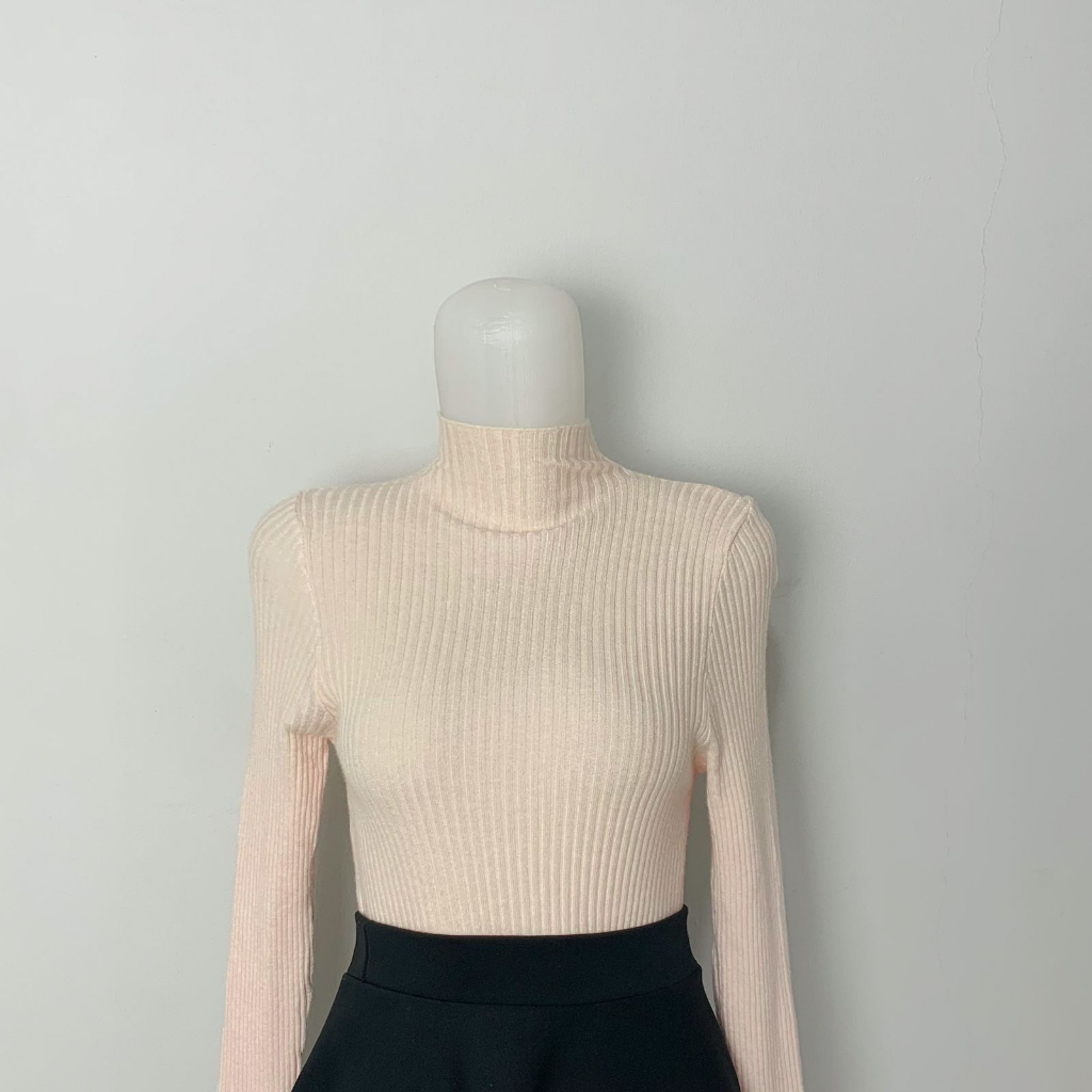 Jual AJWShop Inner Rajut Turtleneck Premium Lengan Panjang Import Bahan ...