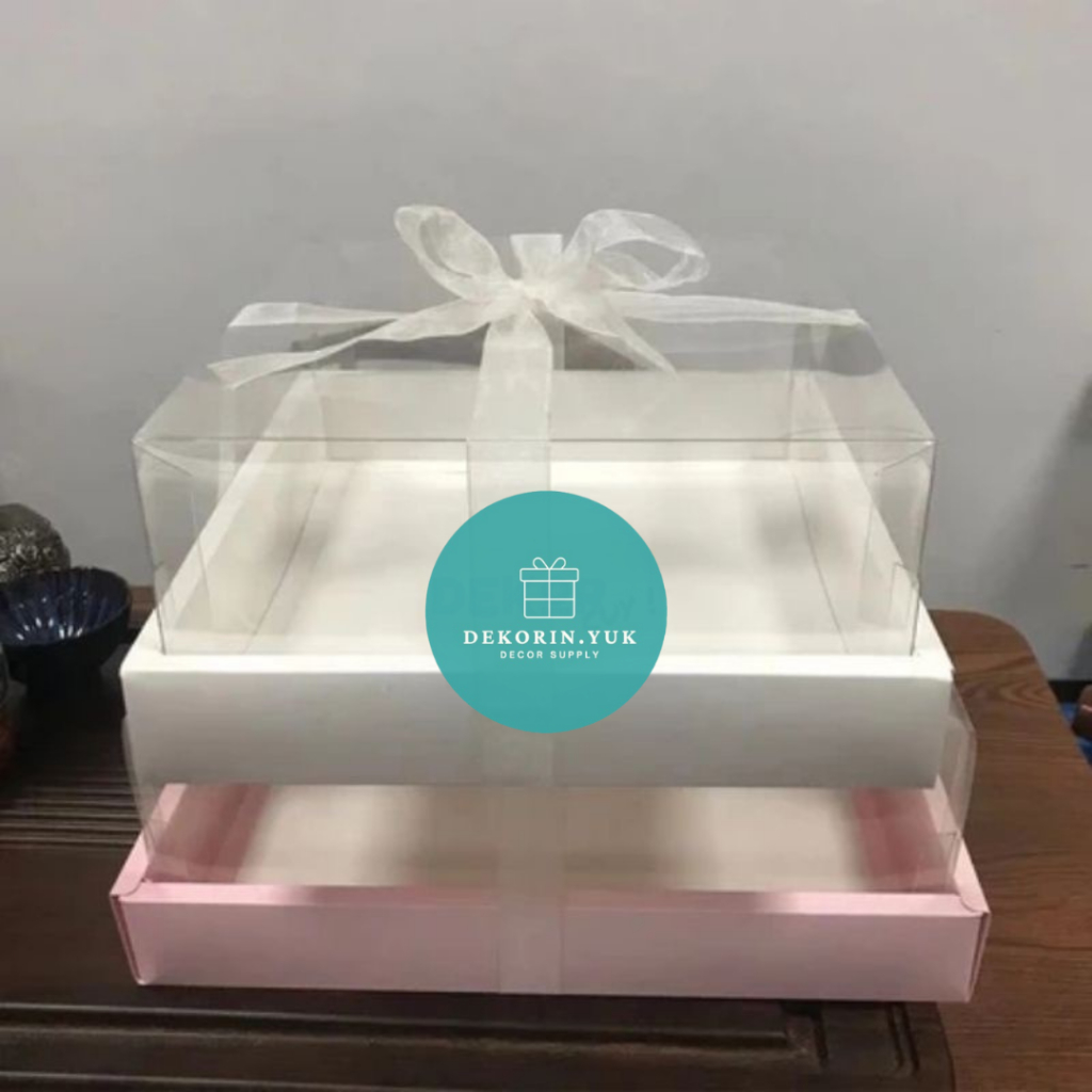 Jual BOX KUE MINIMALIS mika kue ulang tahun cake box mika kek packaging ...