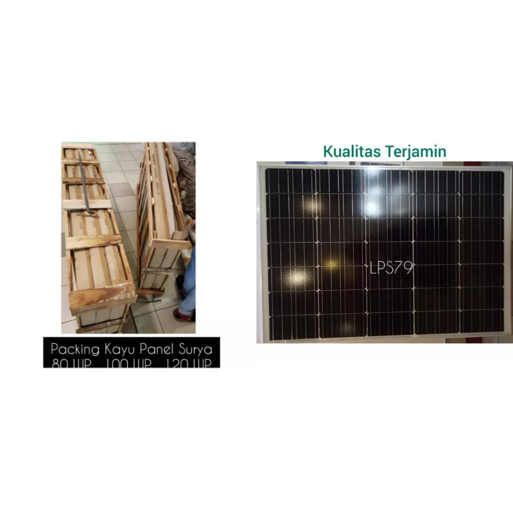 Jual Panel Surya 120WP Mono + Packing Kayu | Shopee Indonesia