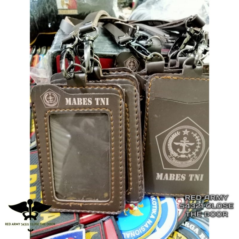 Jual ID Card Holder Tali Lanyard Name Tag Logo Mabes-Tni | Shopee Indonesia