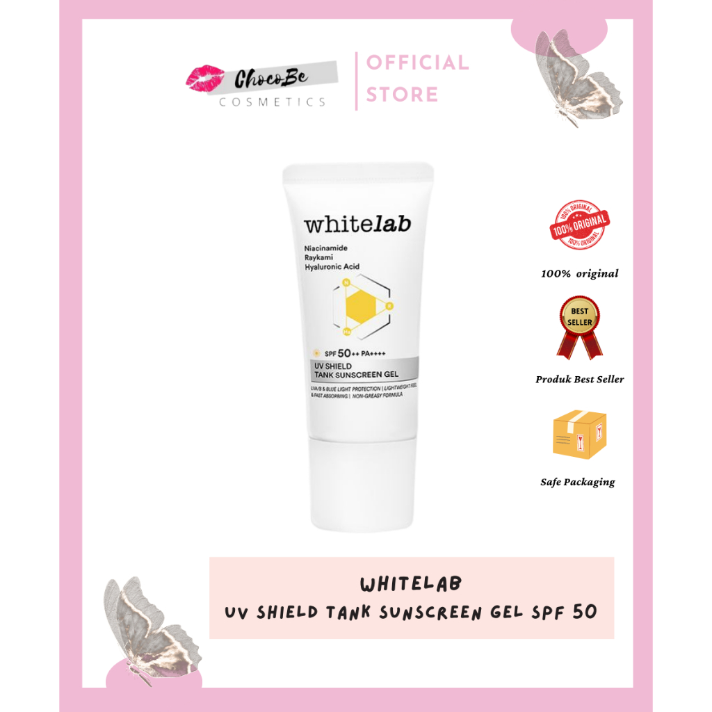 Jual Whitelab UV Shield Tank Sunscreen Gel SPF 50++ PA++++ 30 gr ...