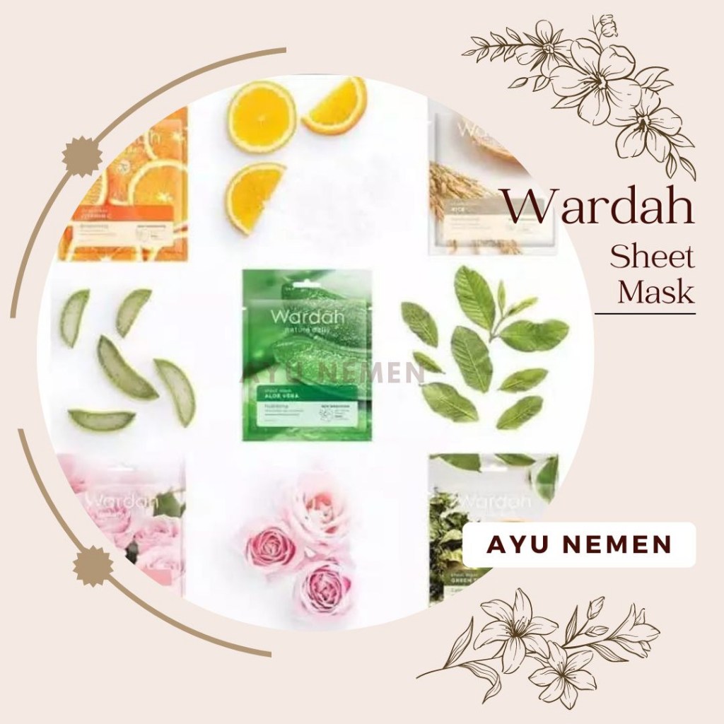Jual WARDAH NATURE DAILY SHEET MASK 20ml / SHEET LIGHTENING ESSENCE ... Jual WARDAH NATURE DAILY SHEET MASK 20ml / SHEET LIGHTENING ESSENCE ...