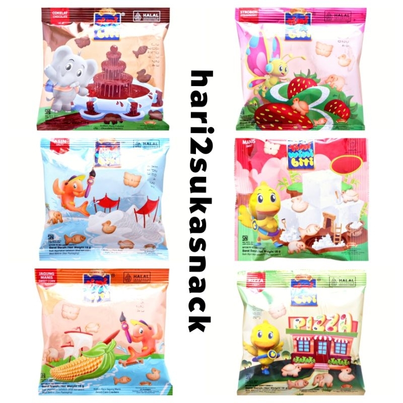 Jual Tini Wini Biti Biskuit Snack Anak Krakers Jadul Rasa Coklat ...