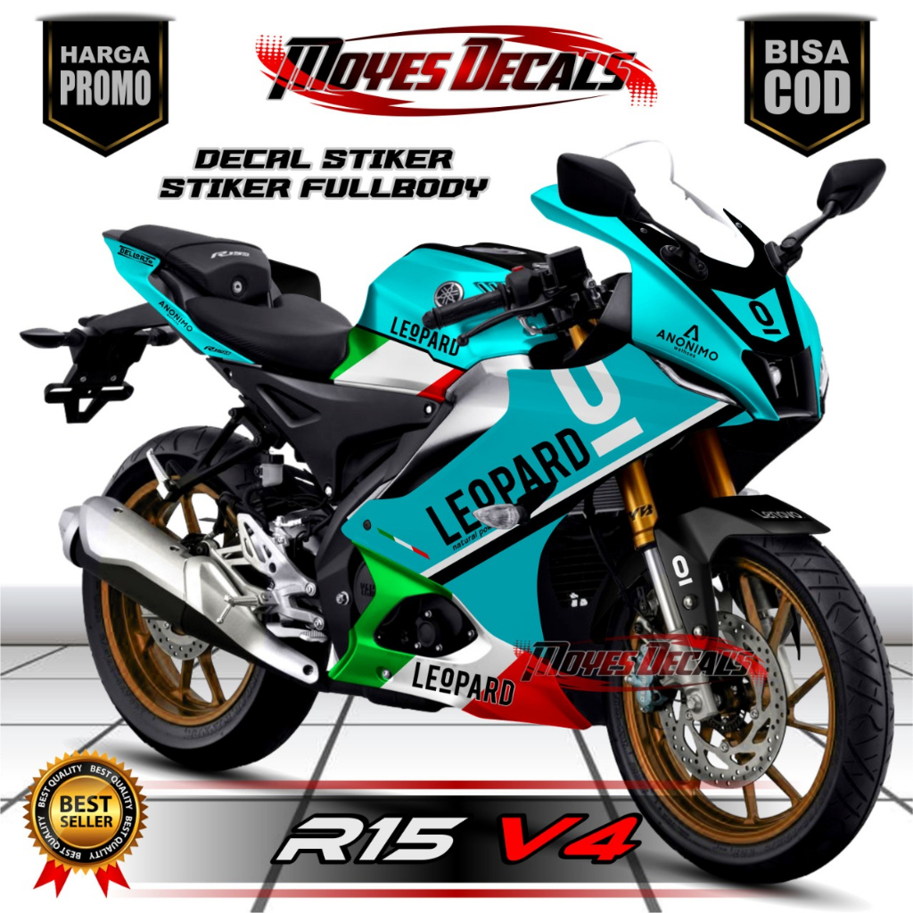 Jual Decal Fullbody Yamaha R15 V4 * Decal Stiker Motor R15 V4 Motif ...