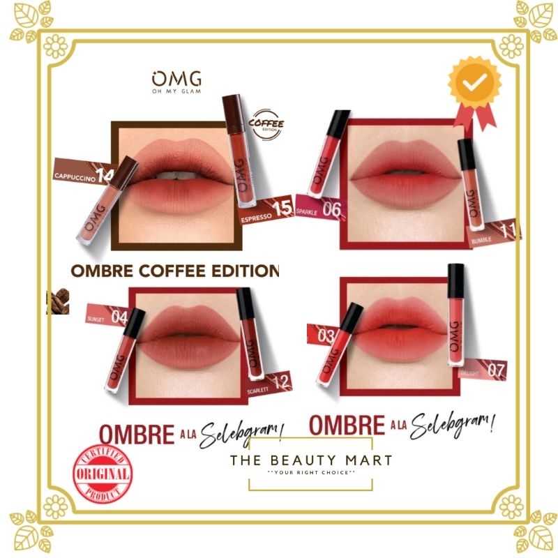 Jual OMG Paket Ombre Lips | OMG Paket Ombre Coffee Edition | Oh My Glam ...