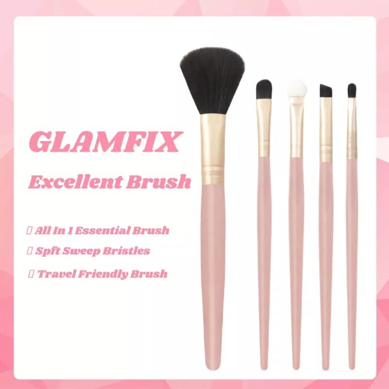Jual Glamfix Excellent Brush Set (5pcs) | Shopee Indonesia
