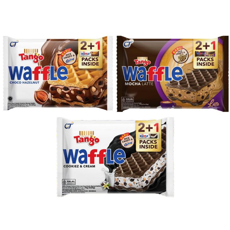 Jual Tango Waffle choco hazelnut Cookiez Cream isi 3 x 25 g | Shopee ...