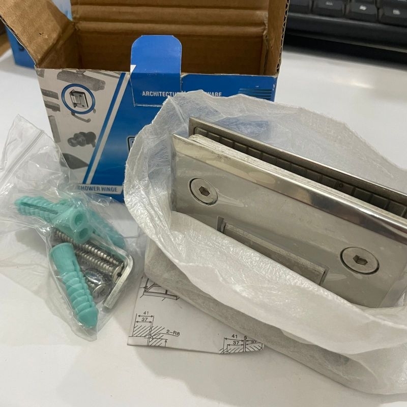 Jual Engsel Shower Hinges Shower Hinges Kaca ke Tembok Engsel Shower ...