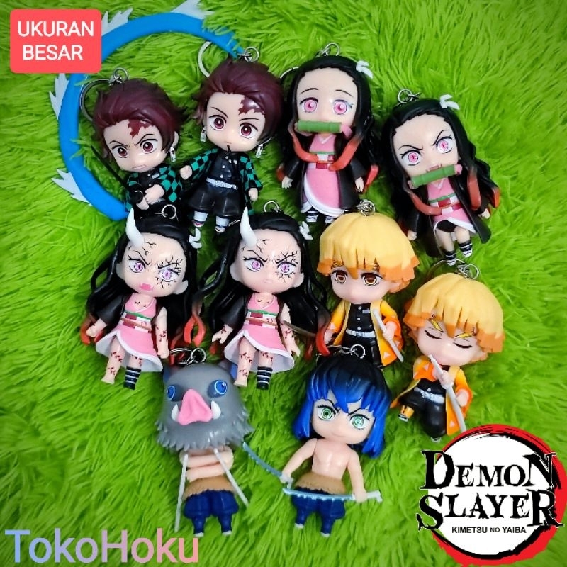 Jual Gantungan Kunci Kimetsu no Yaiba Demon Slayer Action Figure Nezuko ...