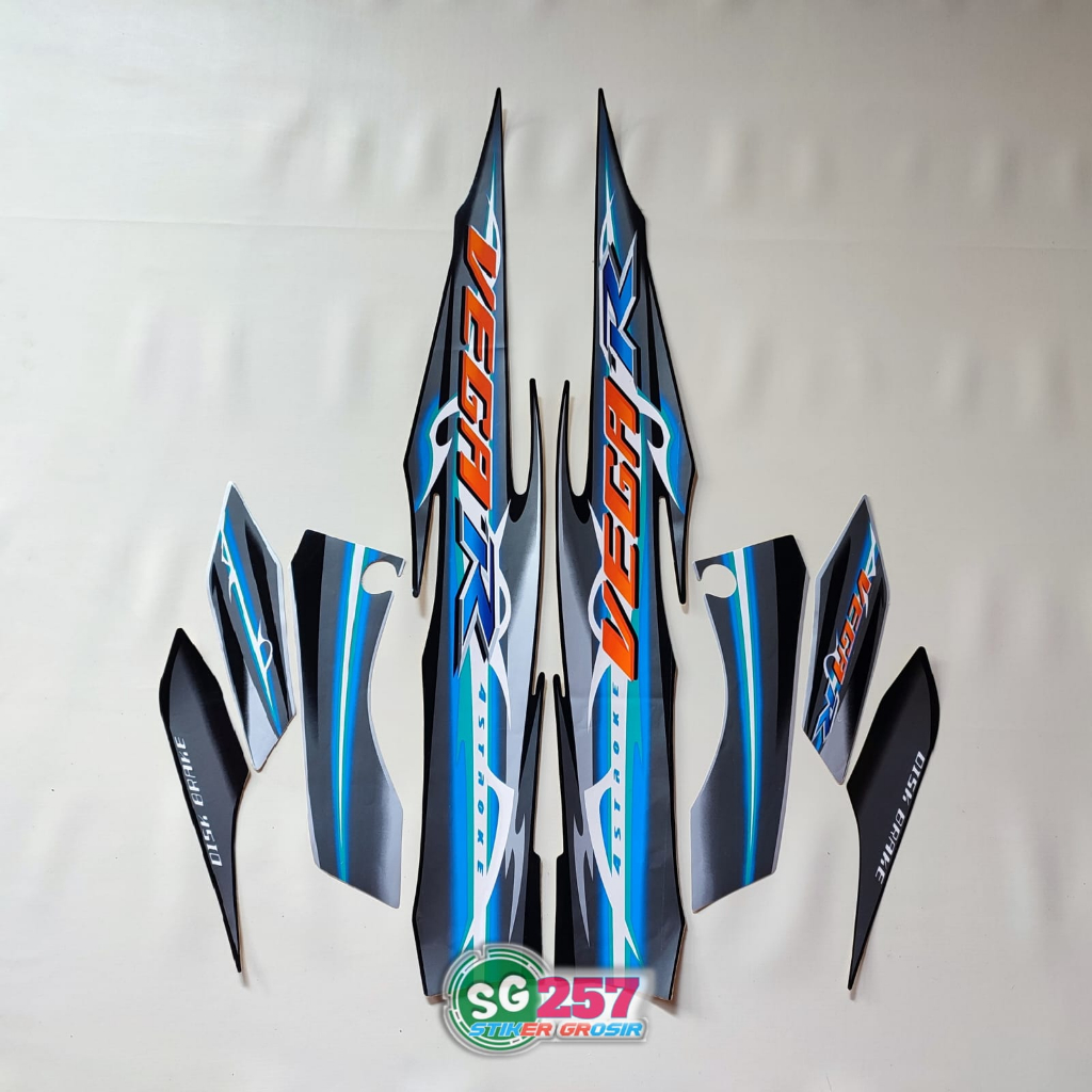 Jual STIKER STRIPING LES LIS BODY MOTOR VEGA R NEW TAHUN 2007 2008 ...