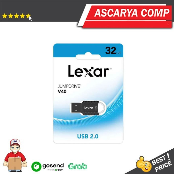 Jual Lexar Flashdisk 32GB USB 2.0 JumpDrive V40 | Shopee Indonesia