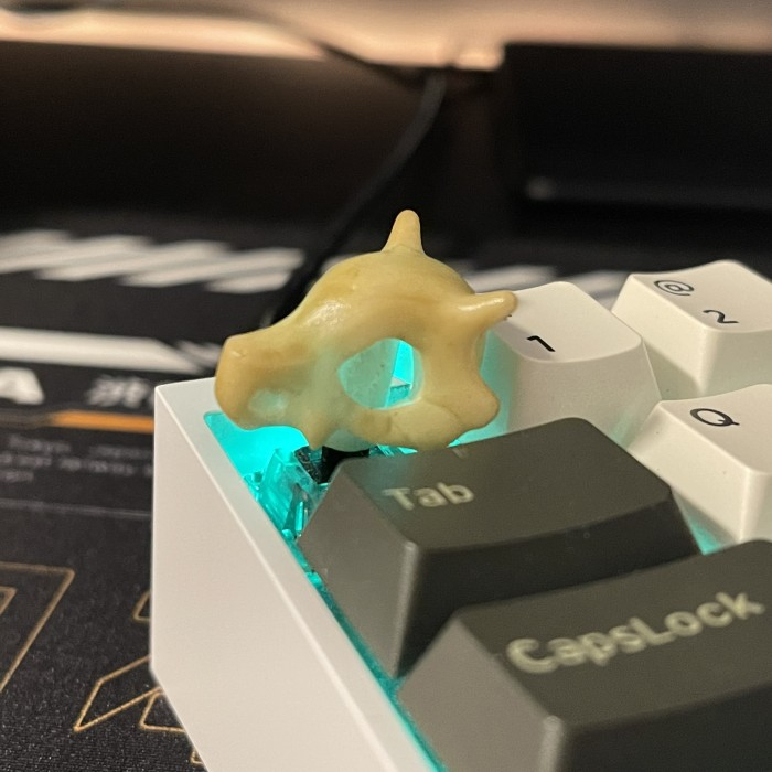 Jual Skull keycap pokemon cubone artisan keycaps nintendo skeleton ...