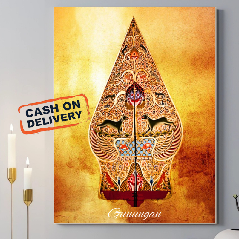 Jual Poster Wayang Kulit Gunungan Untuk Hiasan Dinding Wall Dekor atau ...