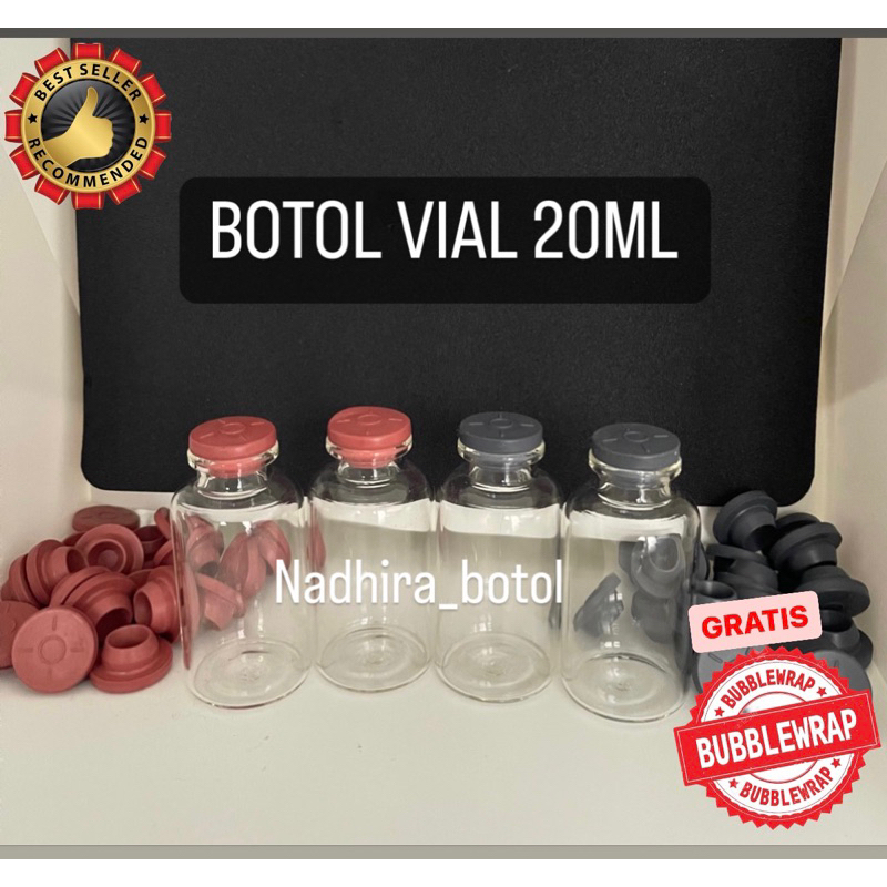Jual Botol vial 20ml / Botol kaca 20ml | Shopee Indonesia