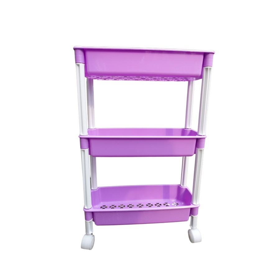 Jual rak troli 3 susun serbaguna + roda jeon rak trolly serbaguna 3 ...