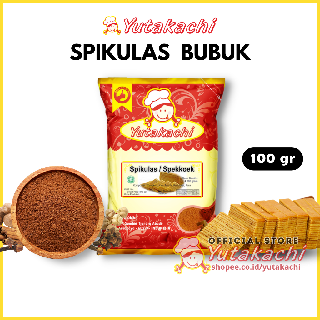 Jual Spikulas Bubuk 100 gram Yutakachi / Bumbu Spekkoek / Spikoe ...