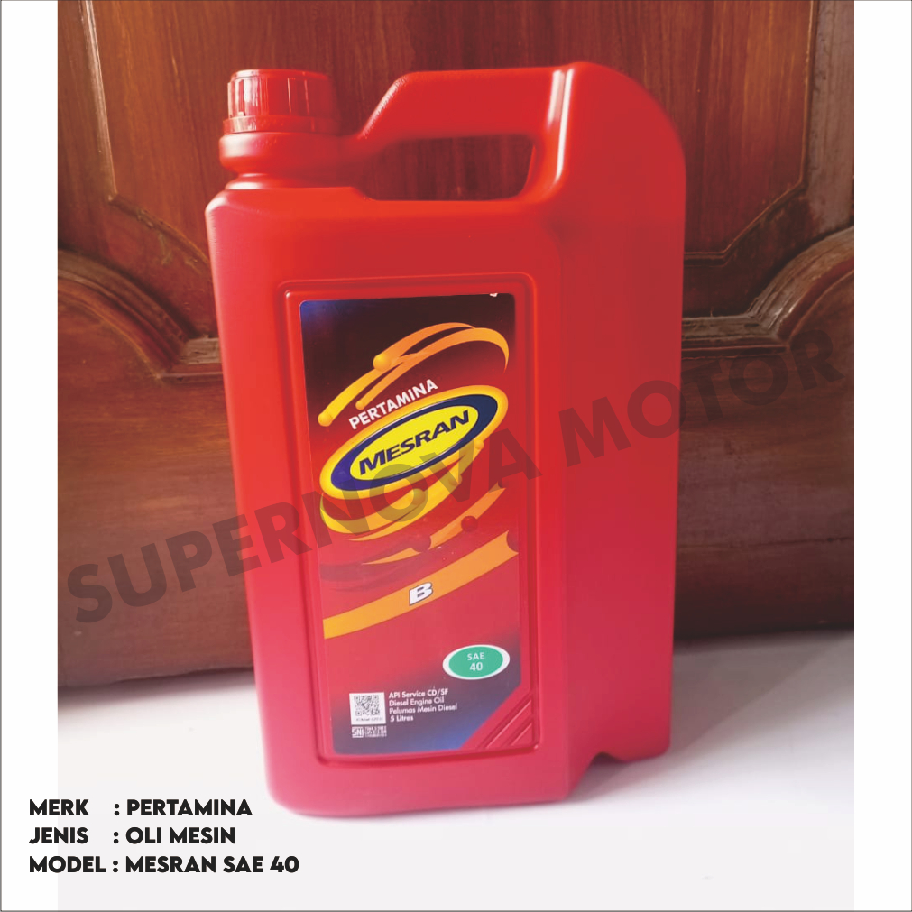 Jual OLI MESIN PERTAMINA MESRAN B SAE 40 API SERVICE CD / SF DIESEL ...