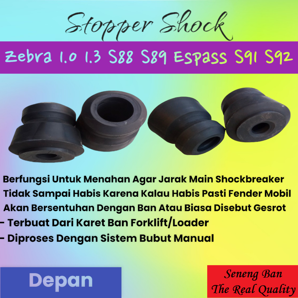 Jual Stopper Shock Depan Zebra 1.0 1.3 S88 S89 Espass S91 S92 Bahan Karet Ban Harga 1Set(2Pcs ...