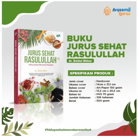 Jual BUKU JSR dr Zaidul Akbar Jurus Sehat Rasulullah SAW | Shopee Indonesia