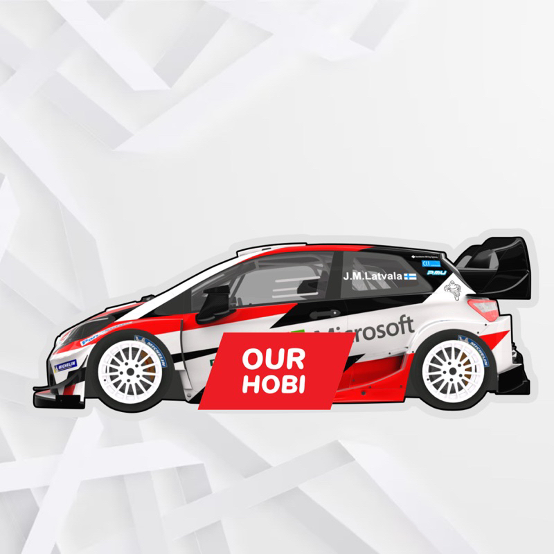 Jual Sticker Mobil Rally WRC Toyota GR | Shopee Indonesia