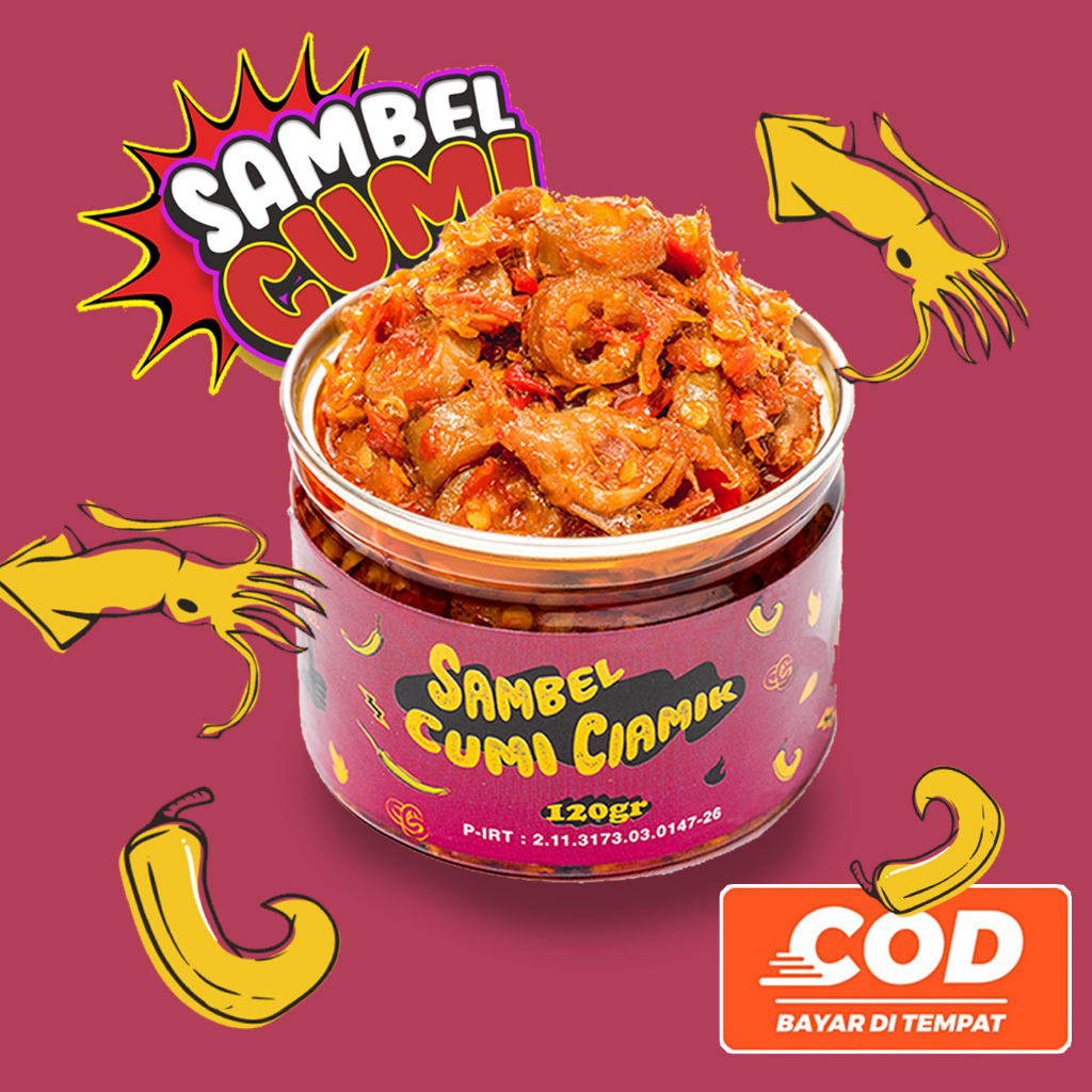 Jual Eat Sambel - Sambel Sambal Baby Cumi Laut Ciamik Bawang Super ...