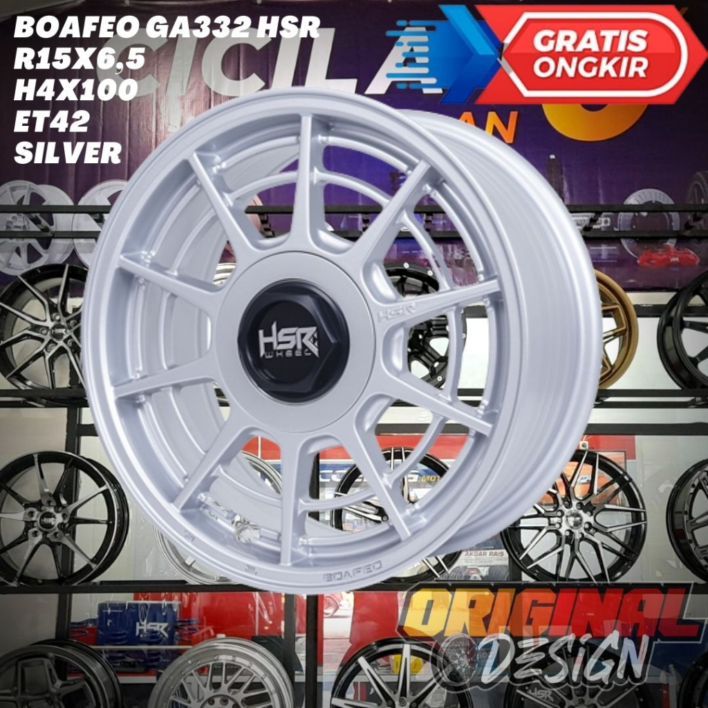 Jual Velg Mobil Ring 15 R15 HSR BOAFEO Untuk Mobilio , Jazz , Air EV , Spresso | Shopee Indonesia