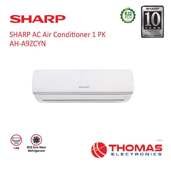 Jual AC Sharp 1 PK AH A 9 ZCY Air Conditioner SPLIT STANDARD 1 PK AH A9ZCY GARANSI RESMI ...