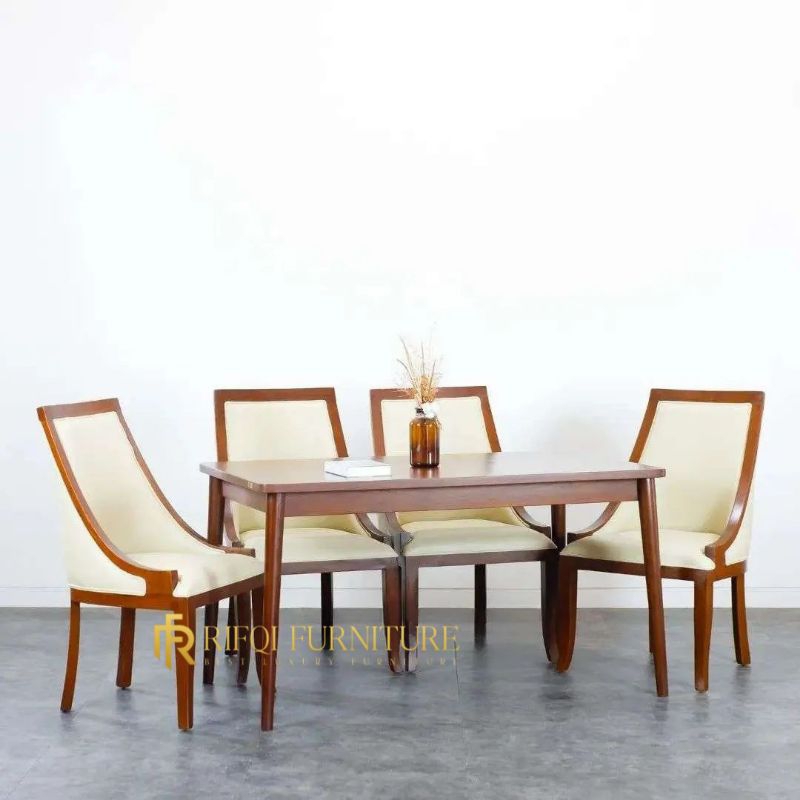 Jual MEJA MAKAN SET MINIMALIS 4 KURSI DUDUKAN BUSA JOK EMPUK | Shopee ...