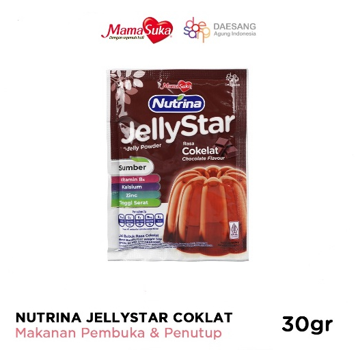 Jual JELI NUTRINA JELLYSTAR COKLAT 15GR MAMASUKA JELLY STAR CHOCOLATE ...
