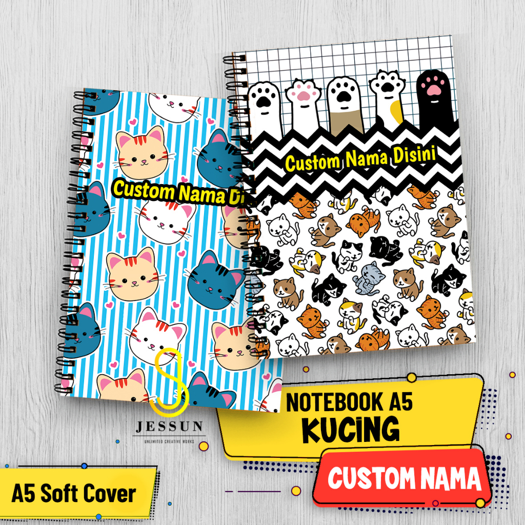 Jual NOTEBOOK 𝗔𝟱 𝗞𝗨𝗖𝗜𝗡𝗚 CUSTOM NAMA | Shopee Indonesia