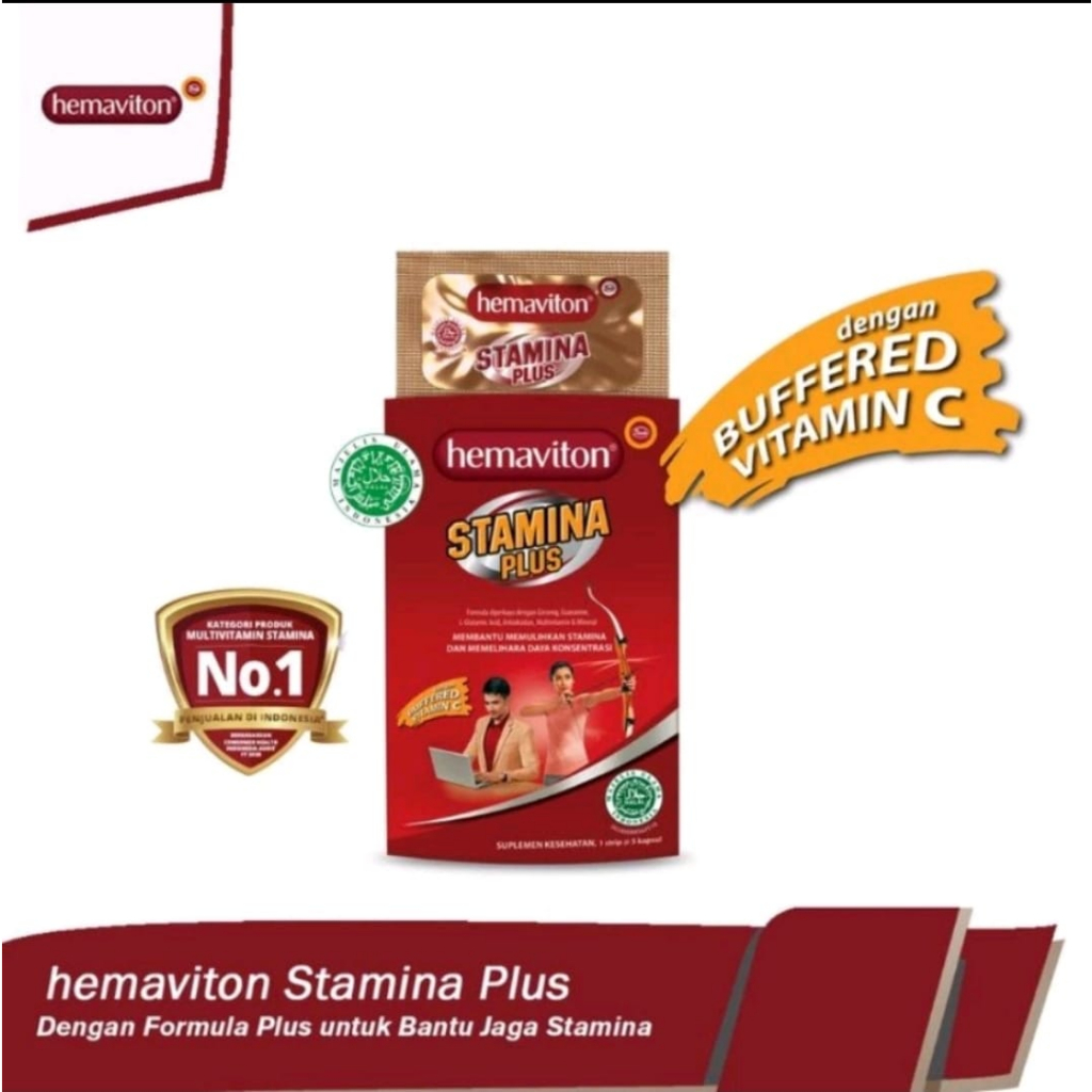 Jual Hemaviton Stamina Plus 1 STRIP @ 5 Kapsul Multivitamin | Shopee ...