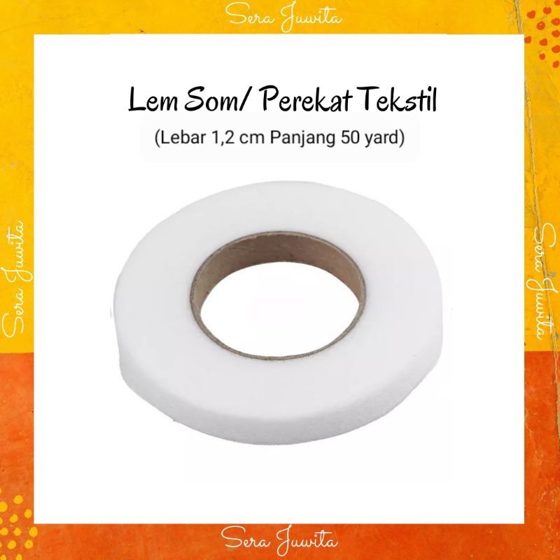 Jual Perekat Tekstil/ Lem Som 2 Sisi Bolak Balik/ Visofix/ Fabric ...