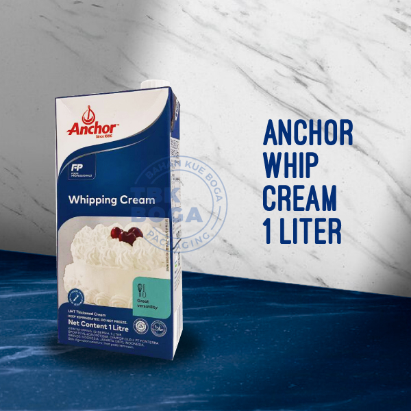 Jual Anchor Whip Cream ( 1 liter ) Whipping Krim Dairy Cair Susu ...