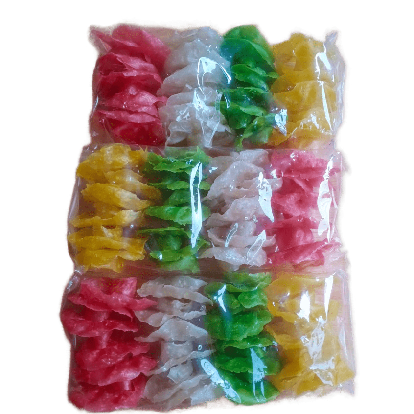 Jual Kerupuk Dapros Kembang Rose Mentah isi 23 pcs ( 150 gr ) | Shopee ...