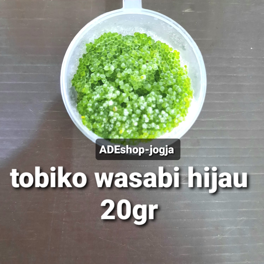 Jual Tobiko Wasabi 20 gr hijau Telur Ikan terbang Flying fish roe sushi ...