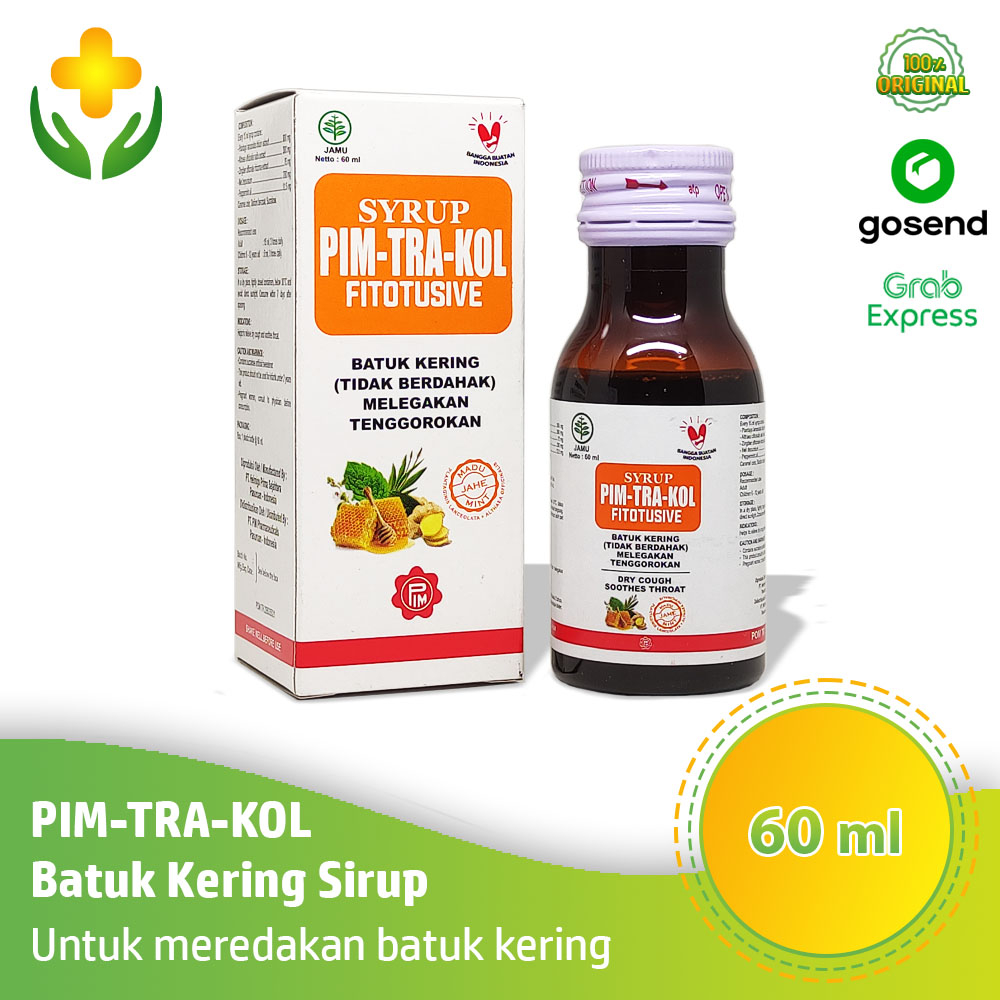 Jual Pimtrakol Fitotusive Sirup 60 ml Obat Batuk Kering Melegakan ...