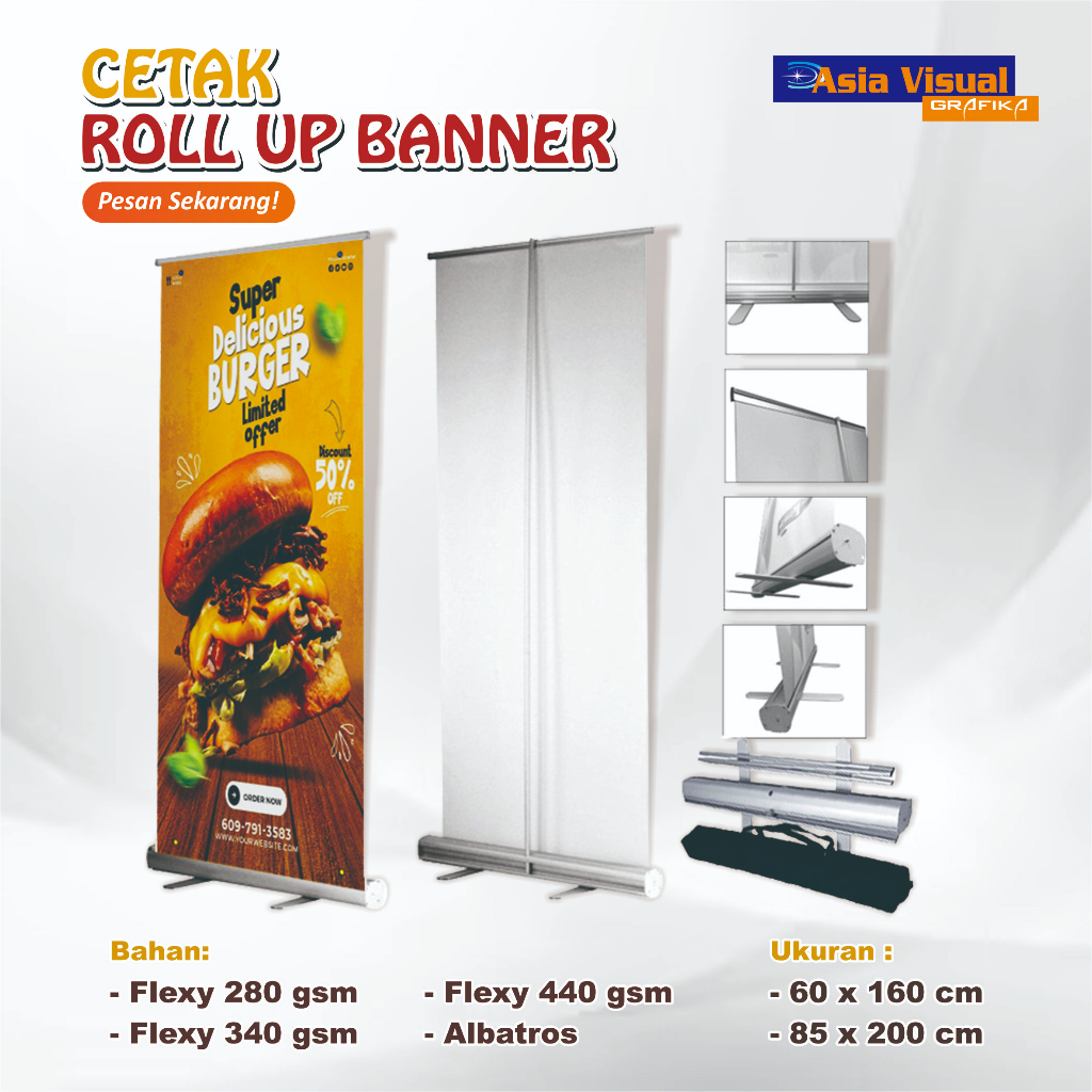 Jual ROLL UP STANDING BANNER PAKET TIANG | Shopee Indonesia