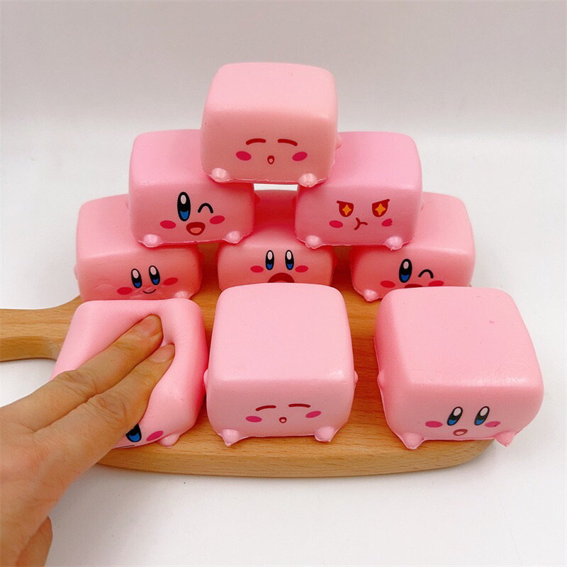 Jual Squishy Kirby Tofu Karakter Super Cute Soft Slow Rising Banyak ...