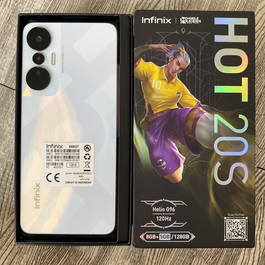 Jual Infinix Hot 20s 8/128GB Second Fullset Bergaransi | Shopee Indonesia