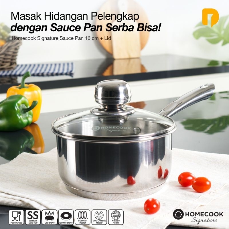 Jual Panci Susu Homecook Signature Sauce Pan 16cm + Lid | Shopee Indonesia