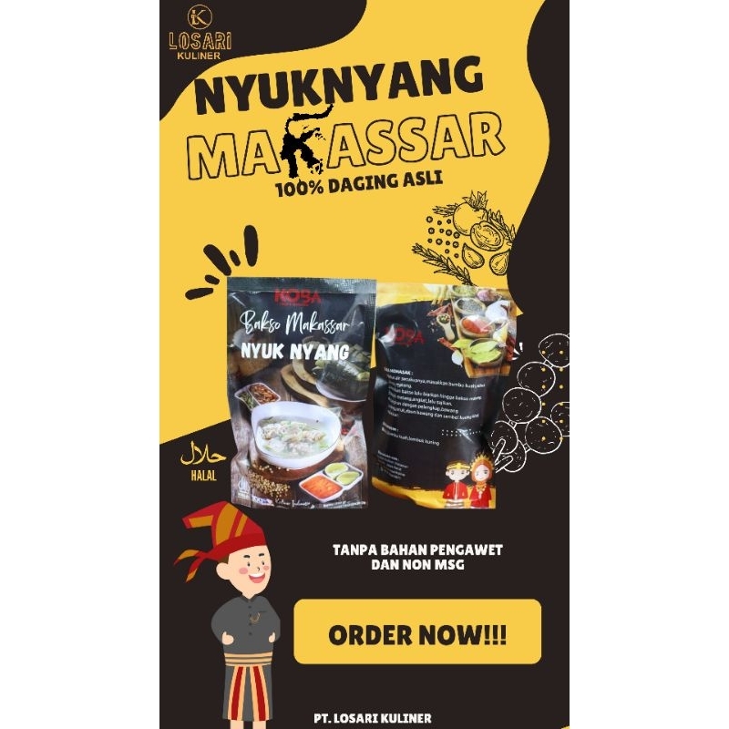 Jual BAKSO NYUK NYANG KHAS MAKASSAR ( LOSARI KULINER ) | Shopee Indonesia