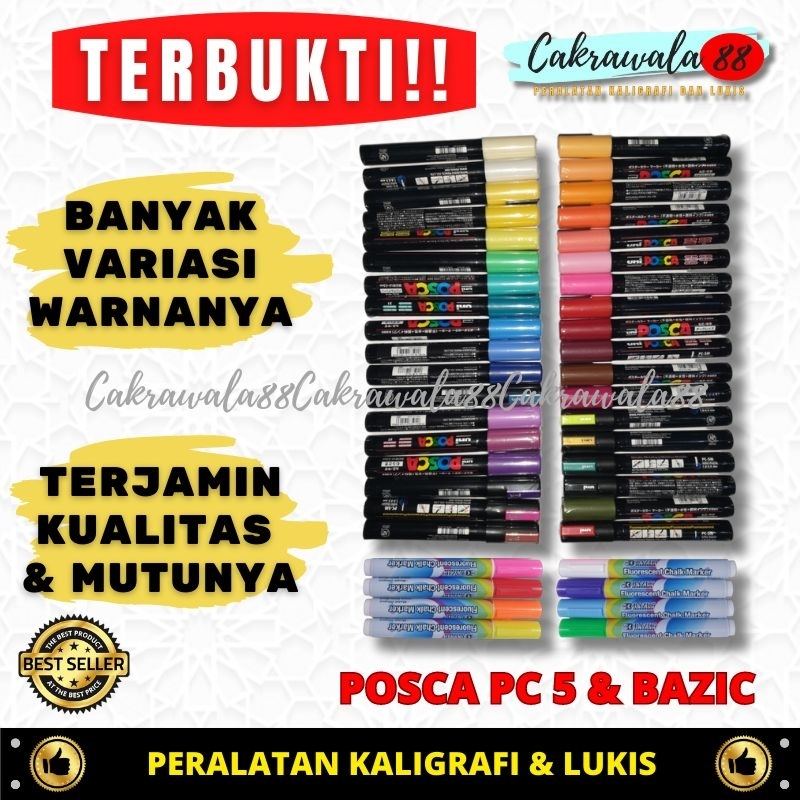 Jual Posca Pc 5 & Chalk Spidol Fluo | Shopee Indonesia